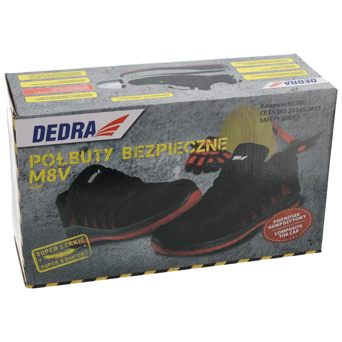 Safety half boots M8, cat.S1 SRC 37 | dedra.pl