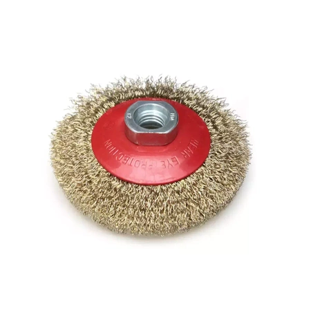 Vielos šepetys, diskinis, žalvariuotas, sriegis M14 100 | dedra.pl